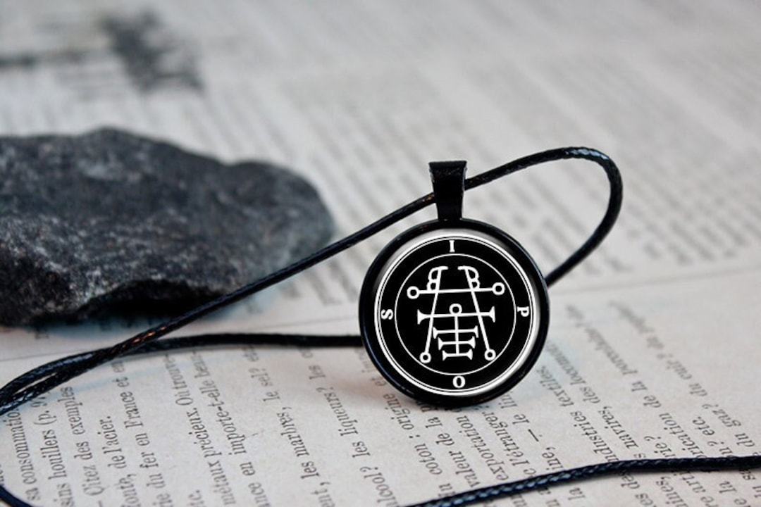 Ipos Necklace, Occult Jewelry, Black Magic Necklace, Goetia Demon Ipos ...