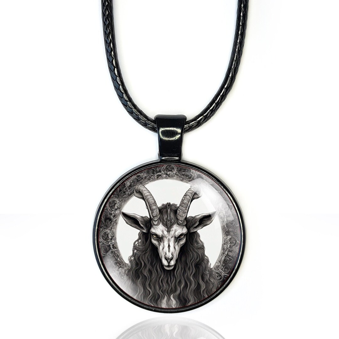 Goat Head Pendant, Satanic Occult Jewelry, Occult Pendant, Demonic ...