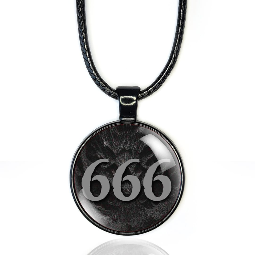 Satanic Number 666 Pendant, Satanic Occult Jewelry, Occult Pendant ...