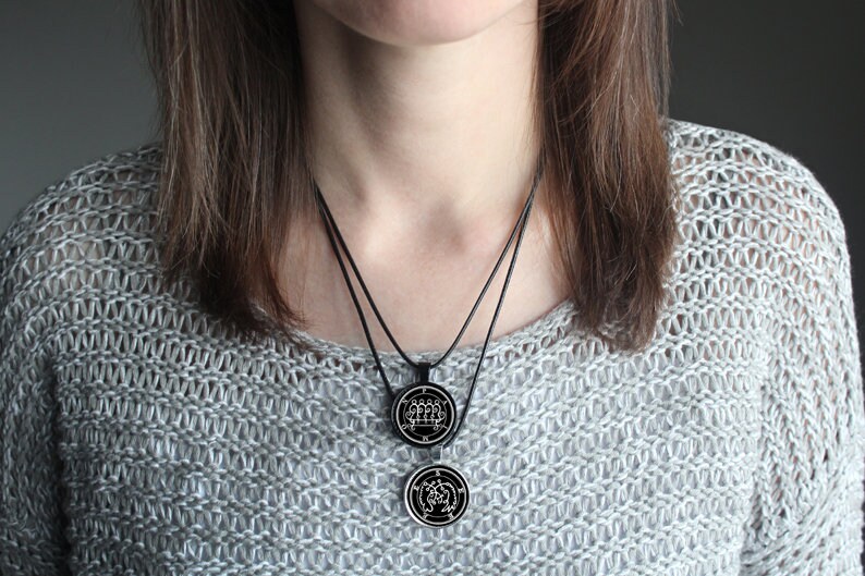 Ars Goetia Azazel Necklace Azazel Pendant Demon Sigil Occult - Etsy