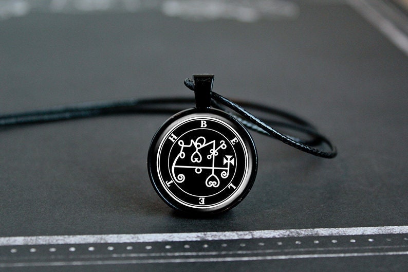 Ars Goetia King Beleth Necklace, Beleth Sigil Occult Jewelry, Demonic Witchcraft Things, Black ...