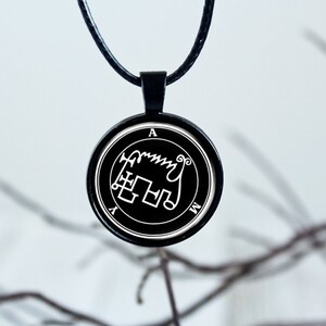 Demon Amy Sigil Necklace, Pagan Jewelry Ars Goetia Seals, Esoteric ...