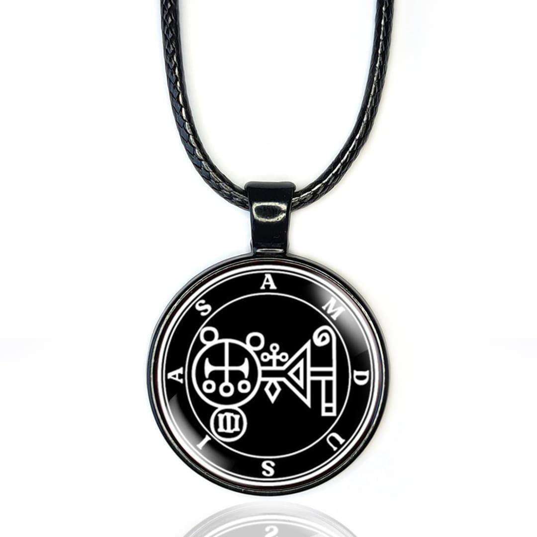 Amdusias Sigil Necklace, Goetia Solomon Demon Seal Pendant Medallion ...