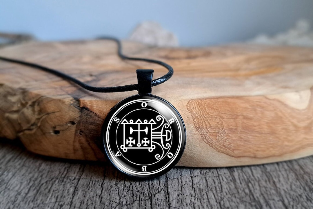 Orobas Sigil Necklace, Ars Goetia Demon Sigil Pendant, Evoking 55 ...
