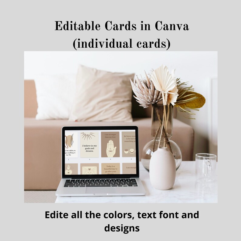 Boho Affirmation Cards Printable Affirmations Boho - Etsy