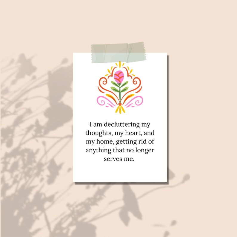 Spring Affirmations Cards Inspiration Affirmations for Change - Etsy