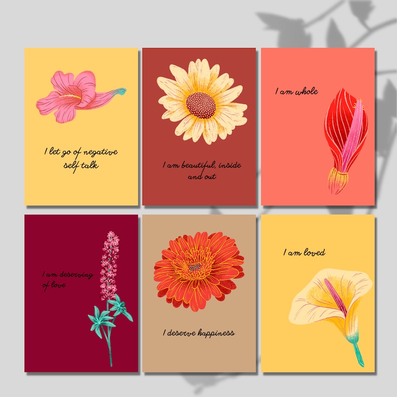 100 Affirmation Cards Digital Download Mindfulness - Etsy