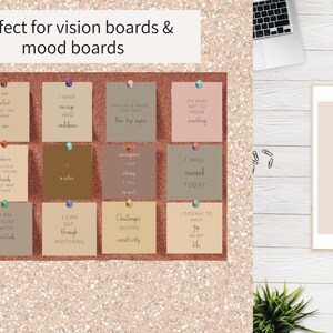 40 Neutral Colors Affirmation Cards, Printable Cards, Positivity Cards ...