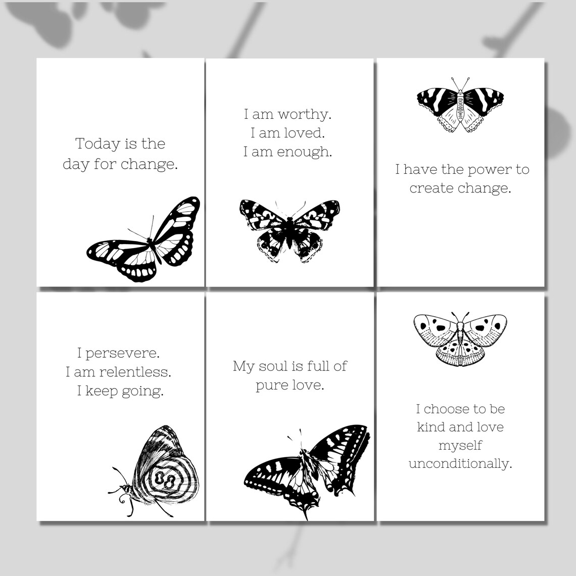 60 Affirmation Cards Digital Download Mindfulness - Etsy