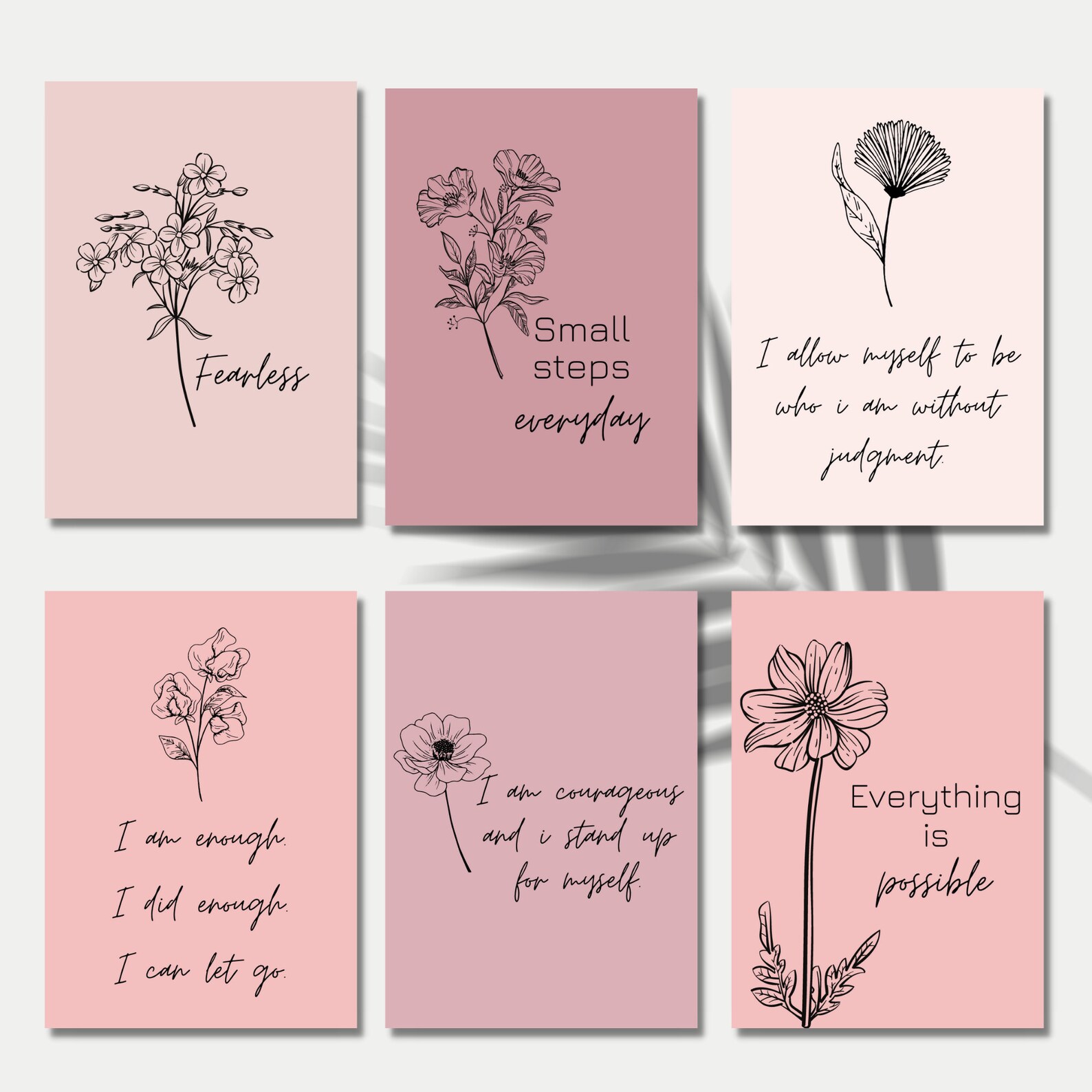 60 Affirmation Cards Digital Download Mindfulness - Etsy