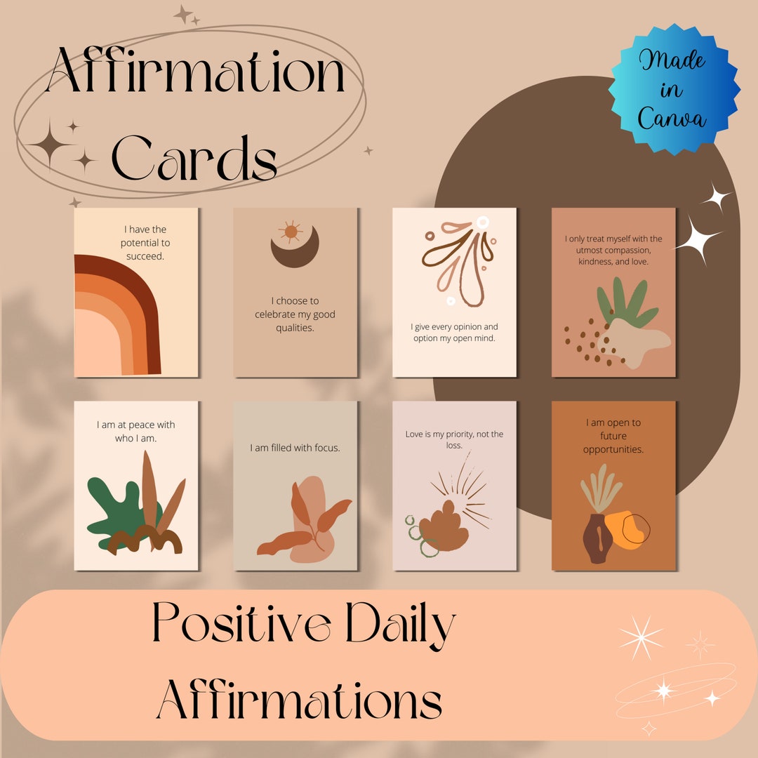Positive Affirmation Cards, Printable Cards, Motivational Cards ...