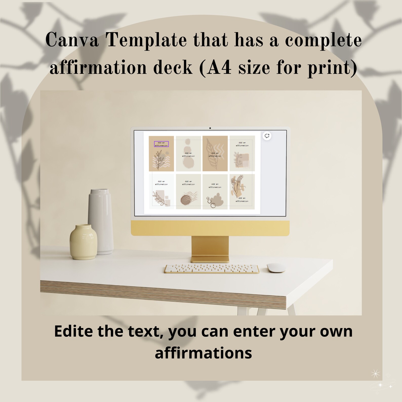 Boho Affirmation Cards, Printable Affirmations, Boho Affirmation Deck ...