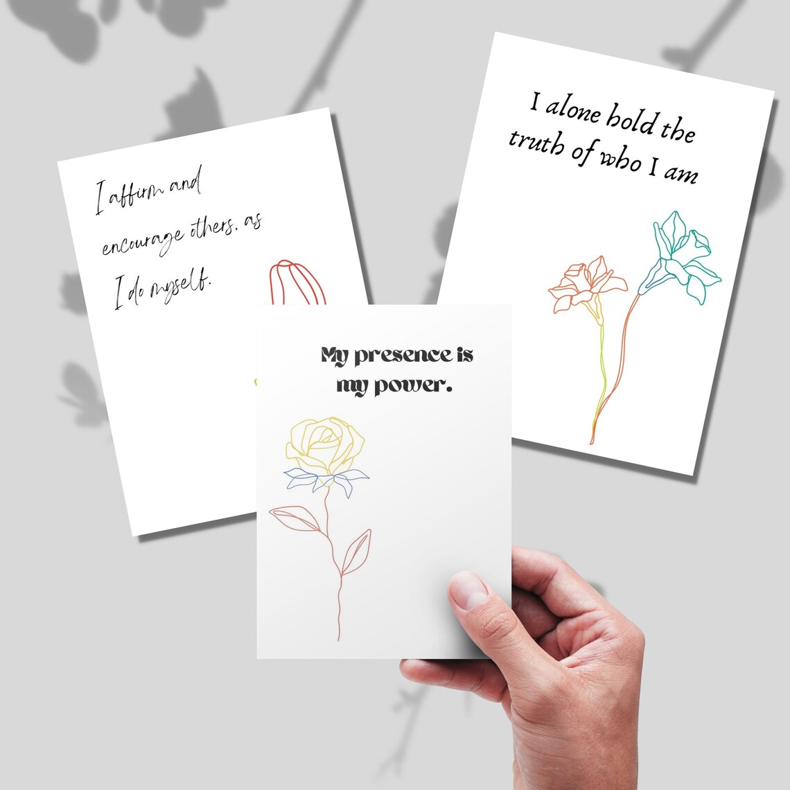 100 Affirmation Cards Digital Download Mindfulness - Etsy