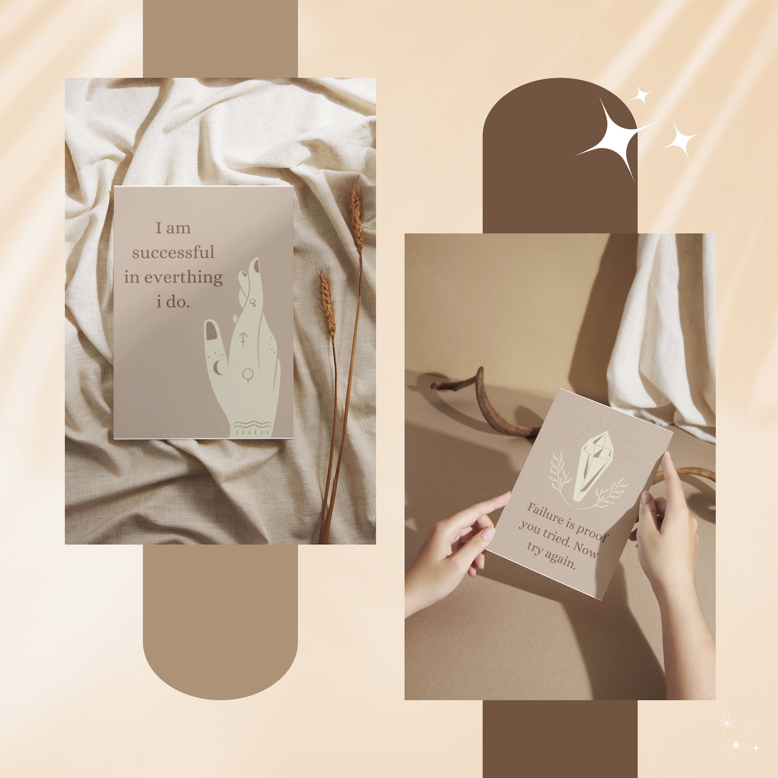 Boho Affirmation Cards, Printable Affirmations, Boho Affirmation Deck ...