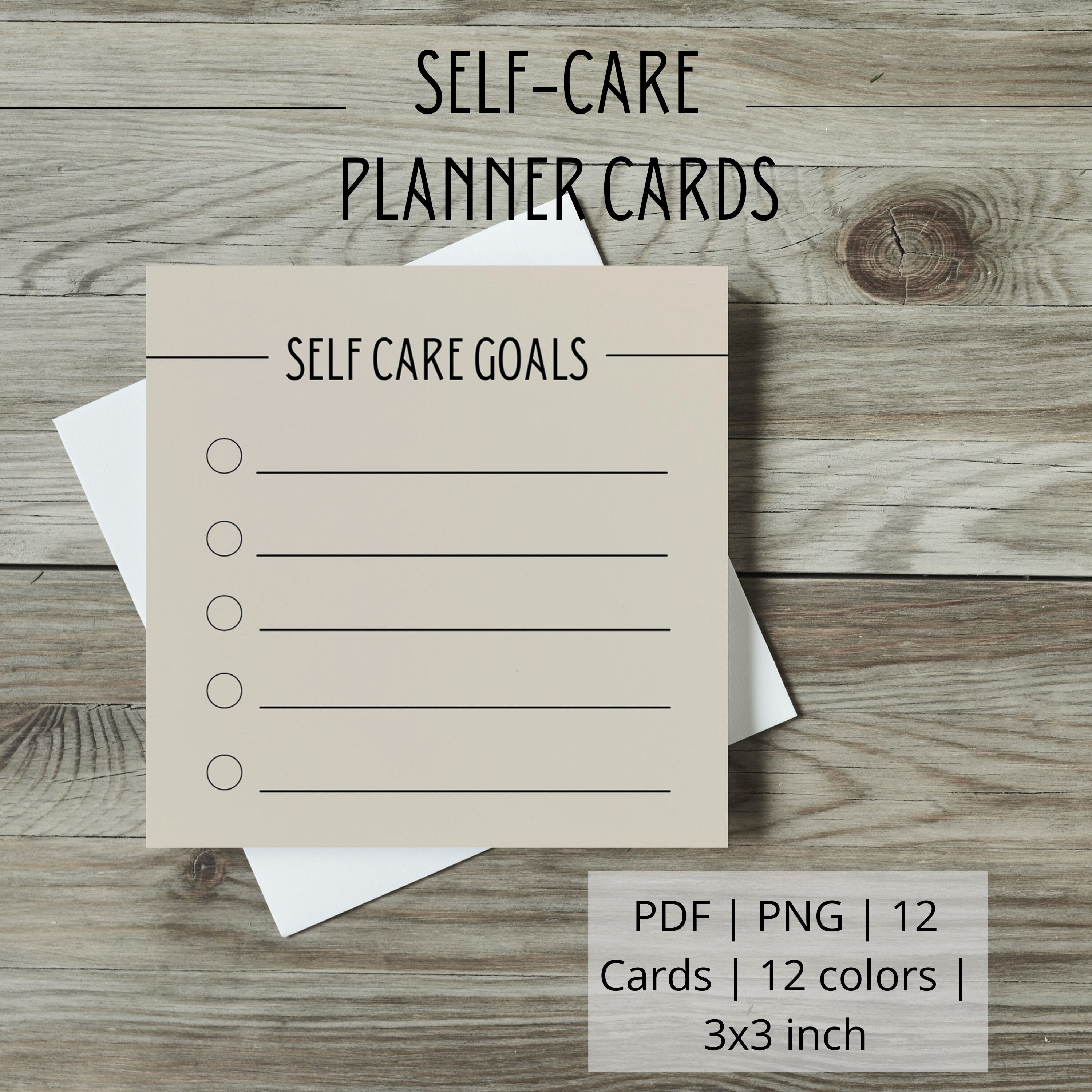 Pastel Self Care Planner Cards Planner Cards Printable - Etsy