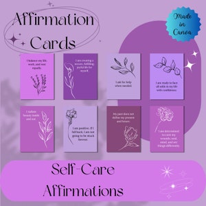 45 Affirmation Cards Digital Download, Mindfulness Affirmations Deck ...