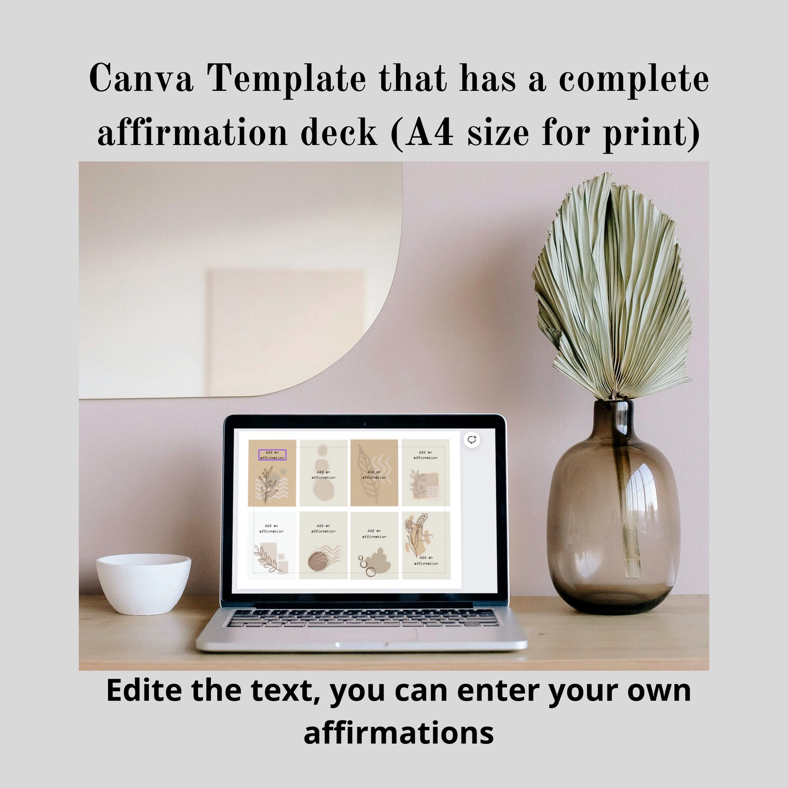 Boho Affirmation Cards Printable Affirmations Boho - Etsy