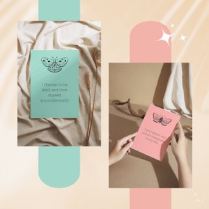 60 Affirmation Cards Digital Download, Mindfulness Affirmations Deck ...