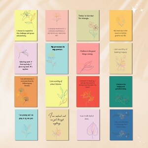 100 Affirmation Cards Digital Download, Mindfulness Affirmations Deck ...