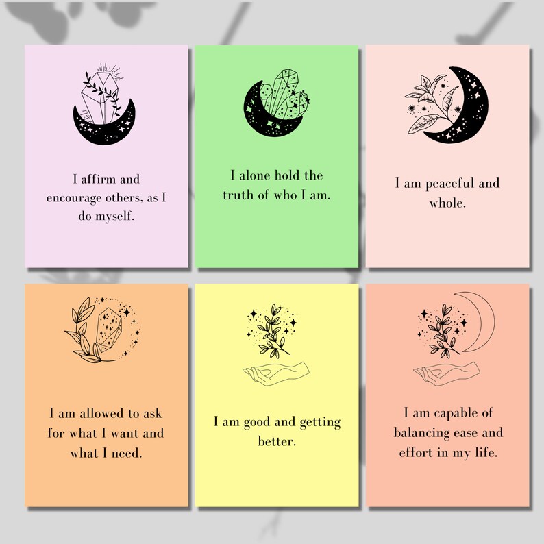 100 Daily Positive Affirmation Cards Digital Download - Etsy
