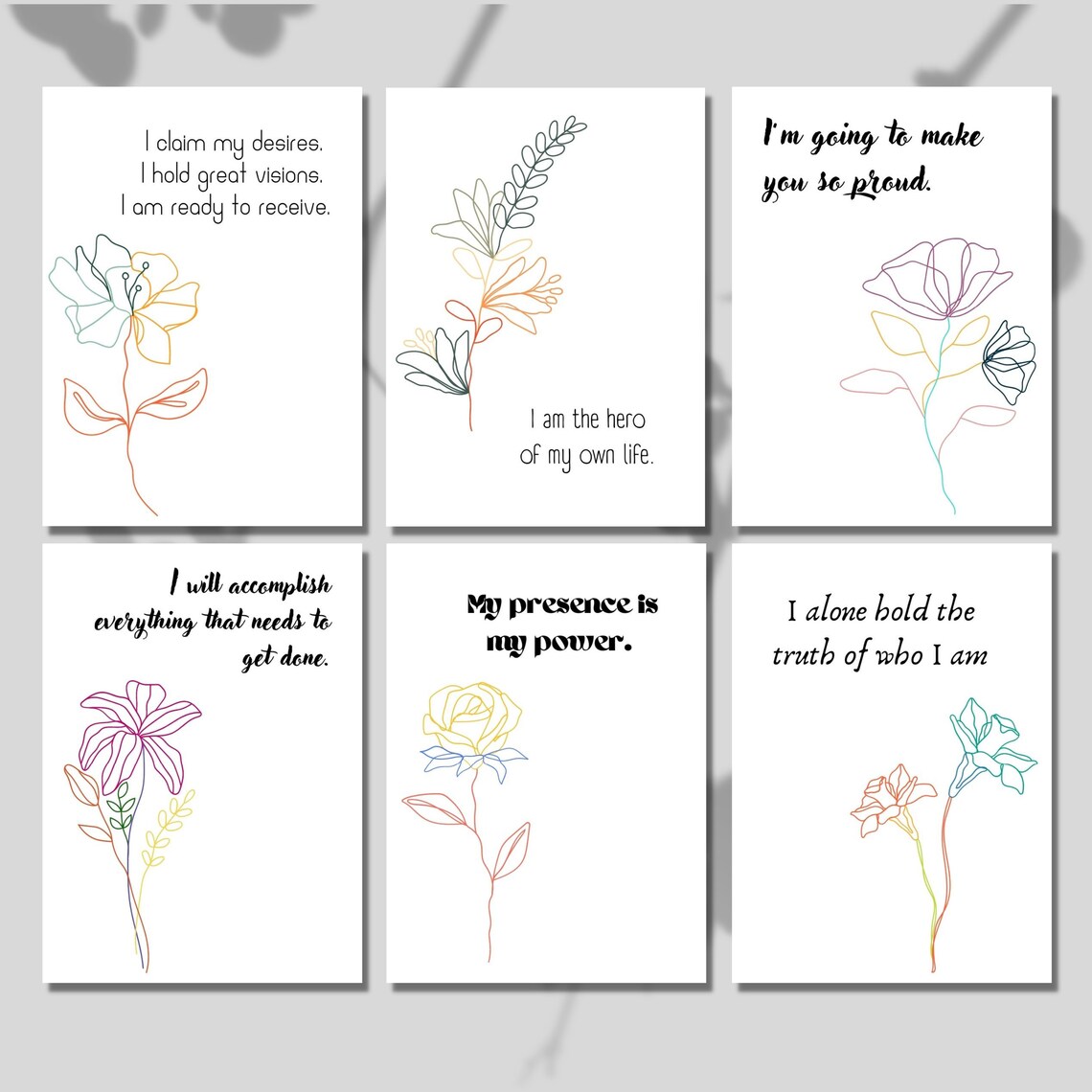 100 Affirmation Cards Digital Download Mindfulness - Etsy