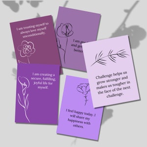 45 Affirmation Cards Digital Download Mindfulness - Etsy