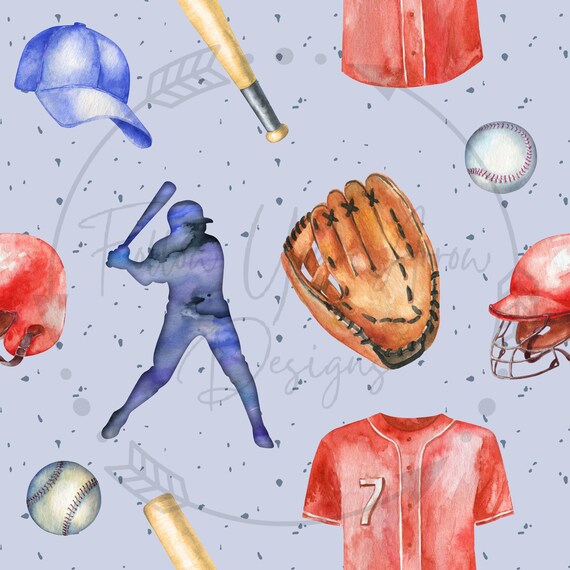 Baseball Seamless File Seamless Pattern | Etsy
