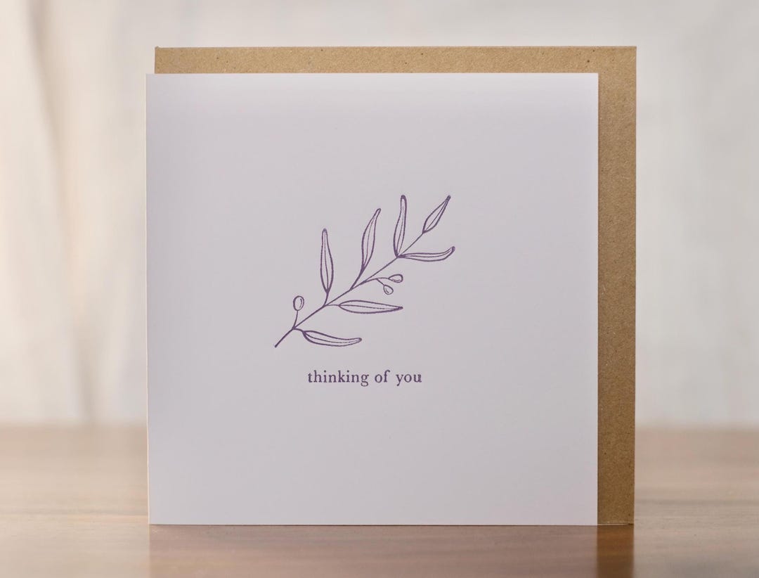 Thanking of You Card | Sympathy Card | Empathy Card | Pregnancy Card ...