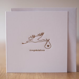Letterpress Pregnancy Congratulations Card | Handmade, Expecting a Baby ...