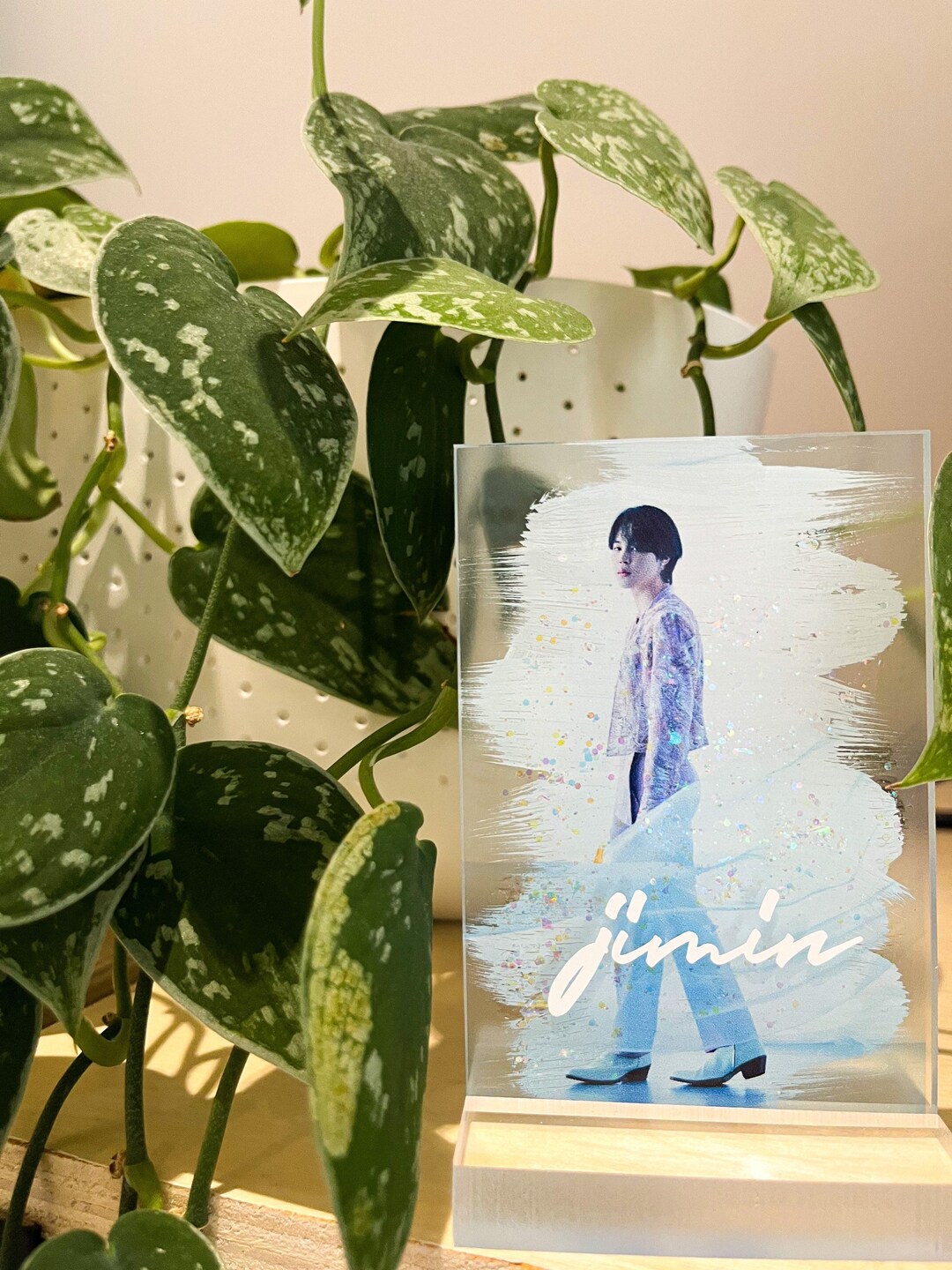 BTS Acrylic Table Plaque | Hand Painted | BTS Acrylic Sign - Etsy