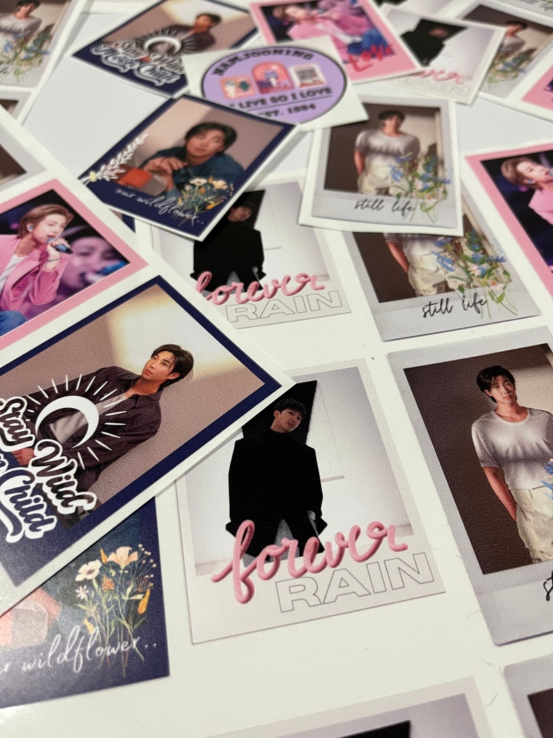 BTS RM Songs Stickers Set of 6 Namjoon Stickers Free - Etsy