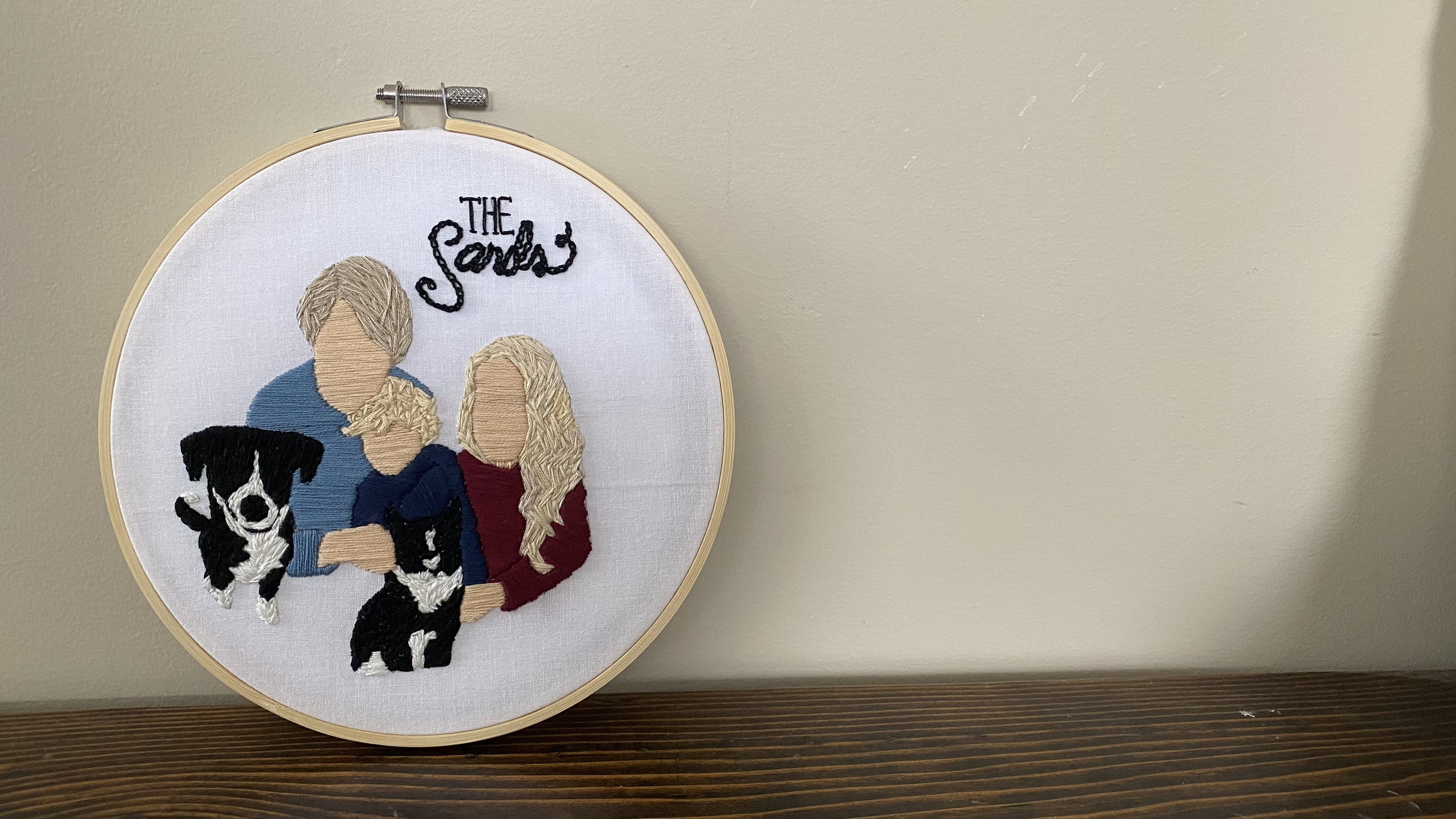 Custom Family Embroidery - Etsy