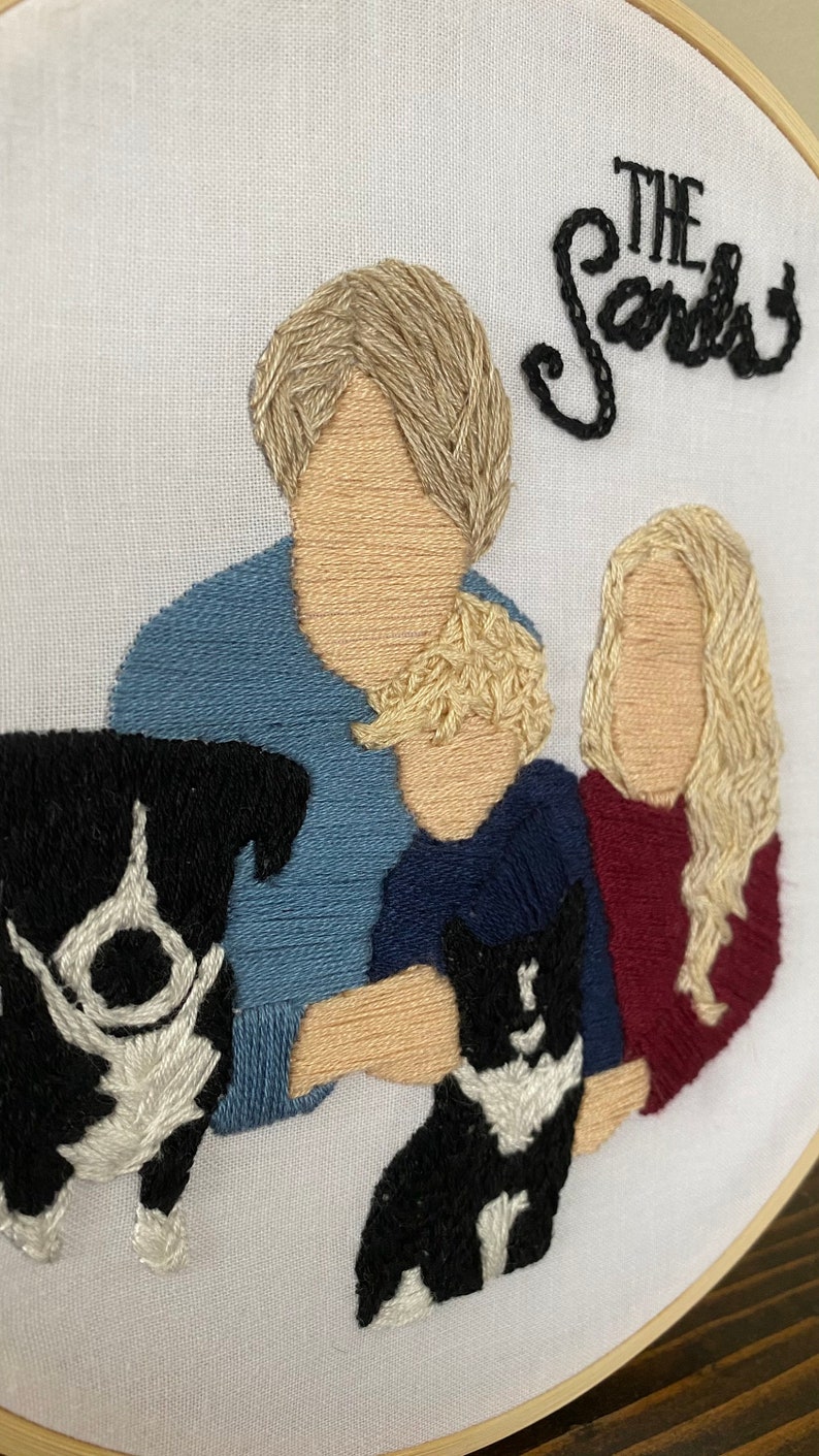 Custom Family Embroidery - Etsy