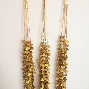 Gold Gota Strings, Gold Wedding Garlands, Diwali, New Years Evening ...