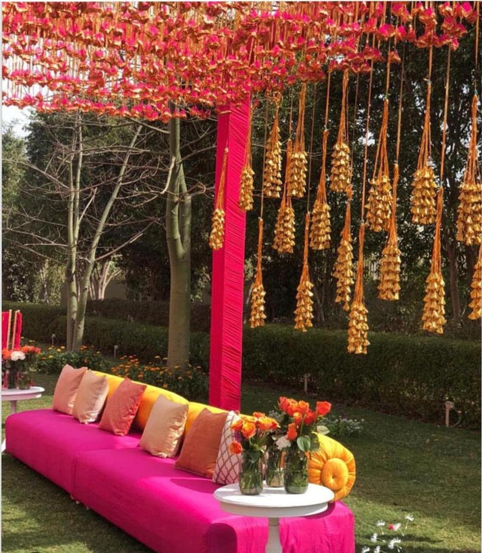 Gold Gota Strings Gold Wedding Garlands Diwali New Years - Etsy