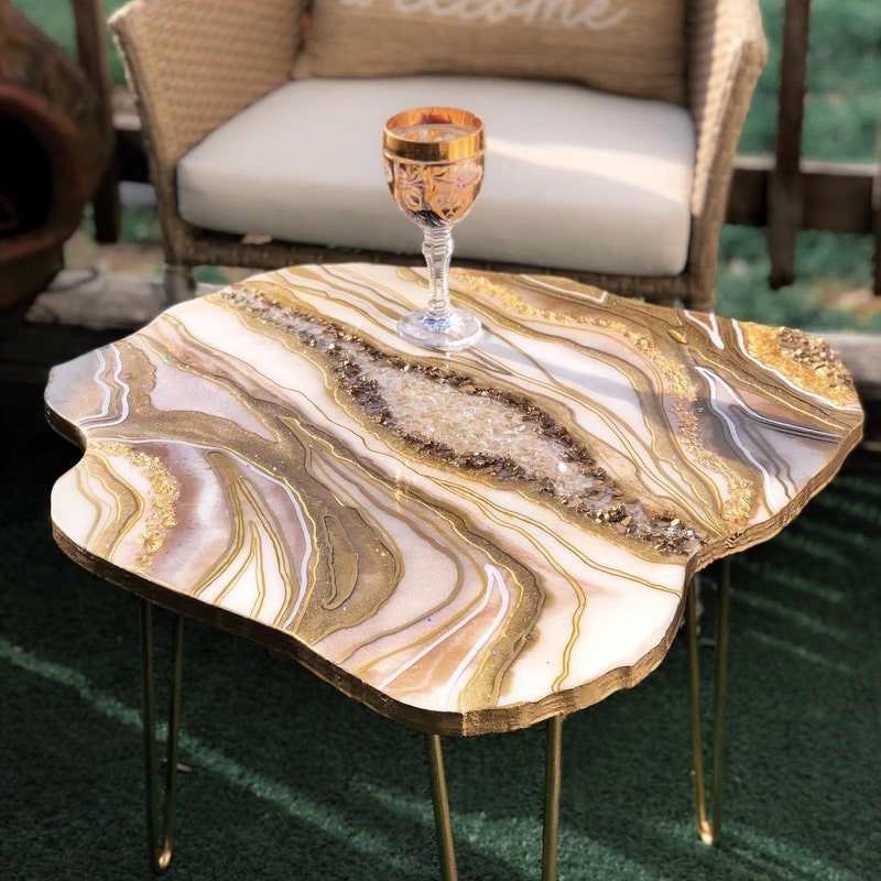 Geode Table - Etsy