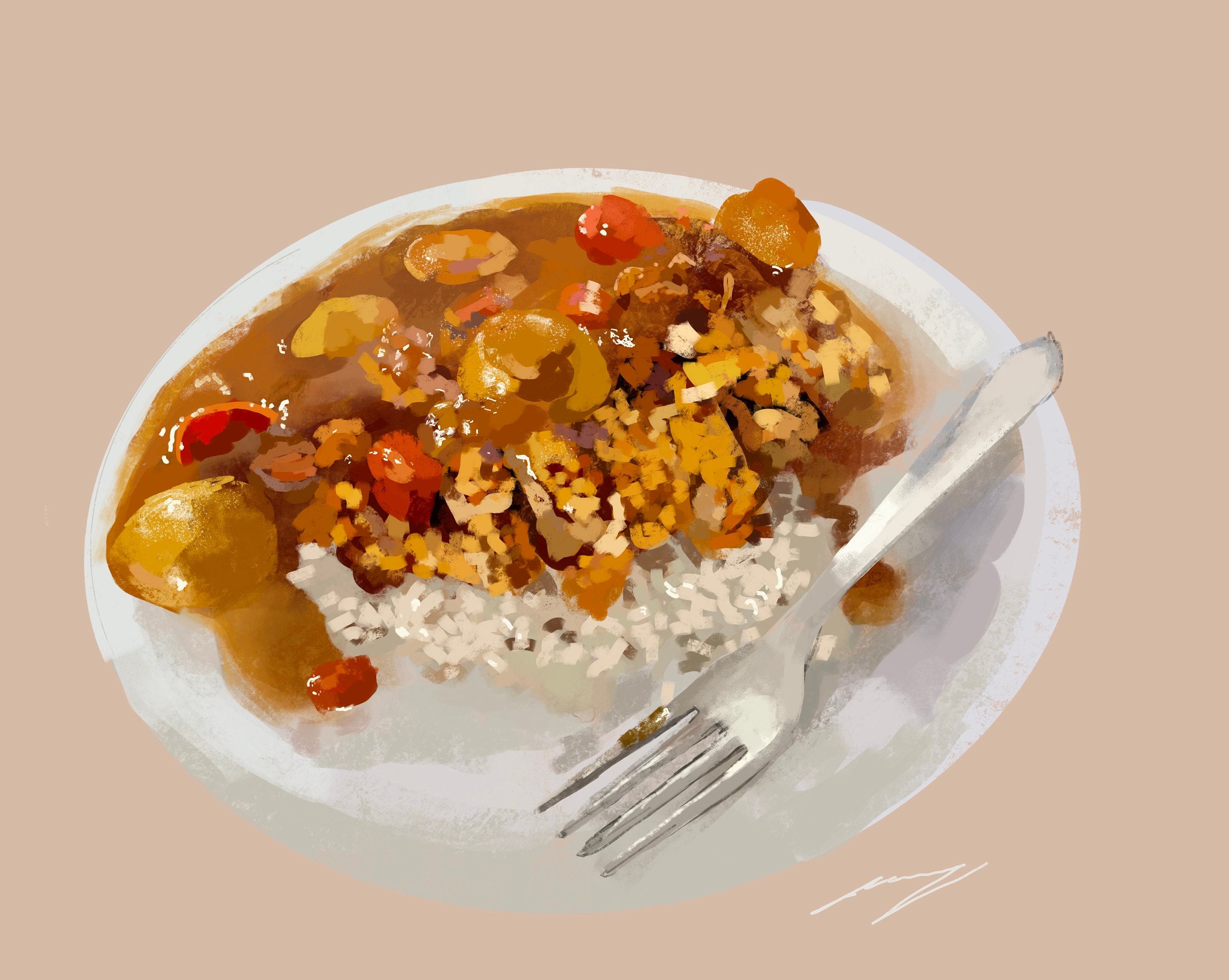 Japanese Curry Rice Anime