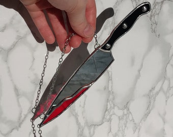 Stained Glass Bloody Knives.. - Etsy