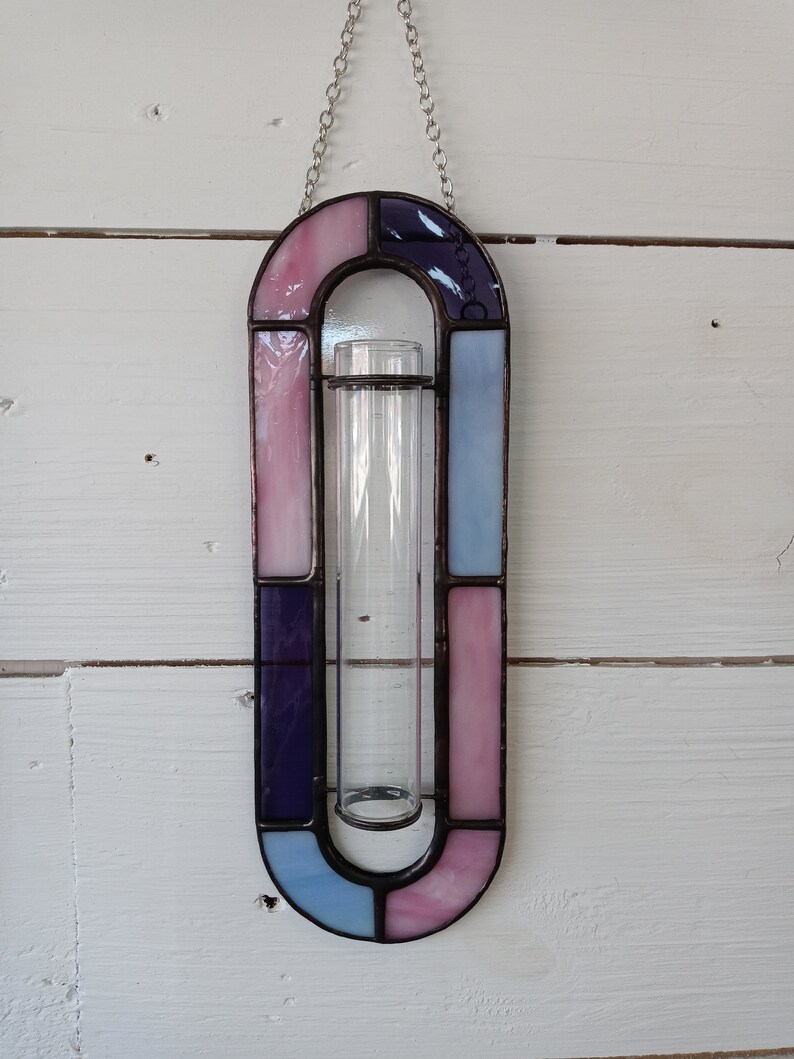 Hanging Stained Glass Plant Propagation/reed Diffuser - Etsy