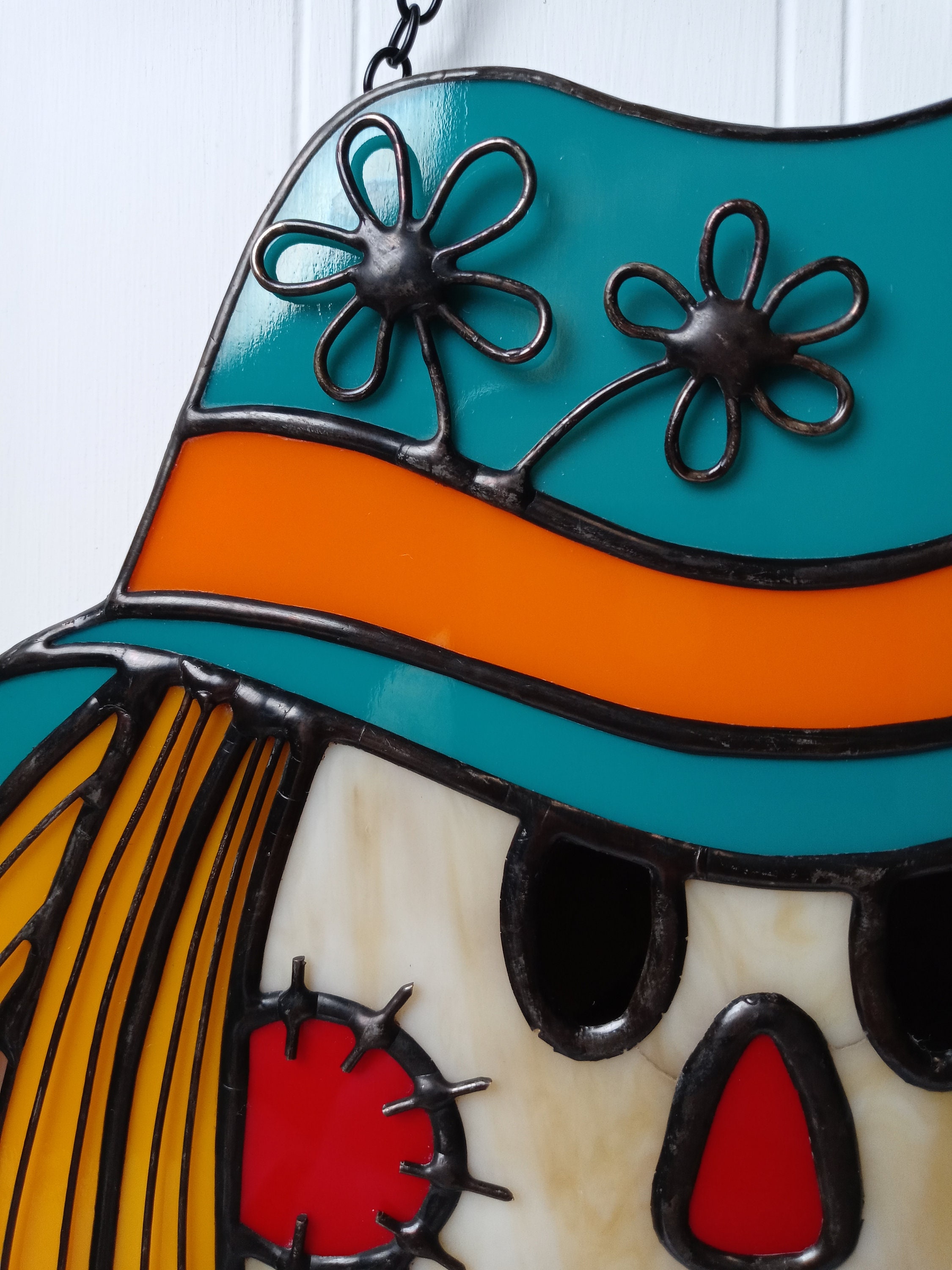 Scarecrow Stained Glass Suncatcher - Etsy