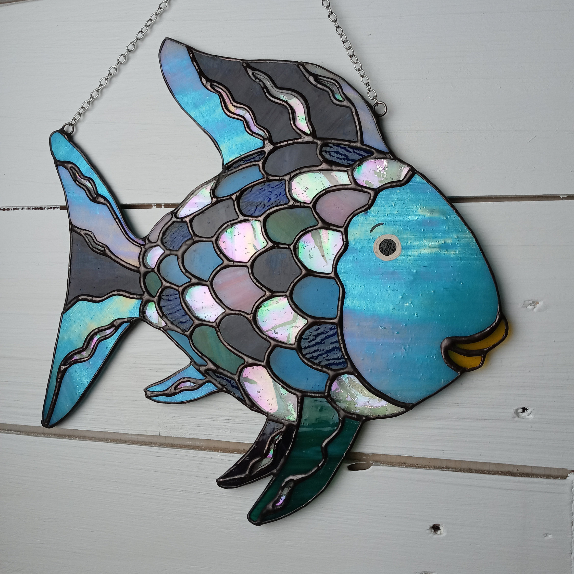 Simple Stained Glass Fish