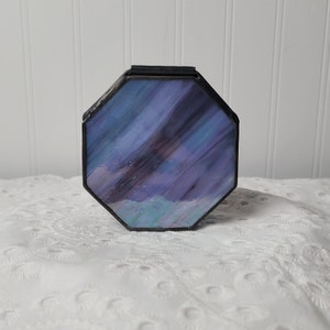 Trinket Dish/jewelry Box Octagon Stained Glass Functional Art - Etsy