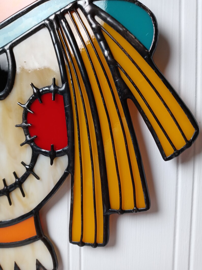 Scarecrow Stained Glass Suncatcher - Etsy