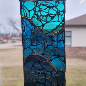 Water Ripple Mini Stained Glass Panel - Etsy