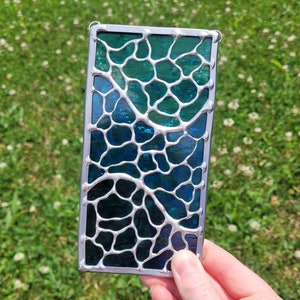 Water Ripple Mini Stained Glass Panel - Etsy