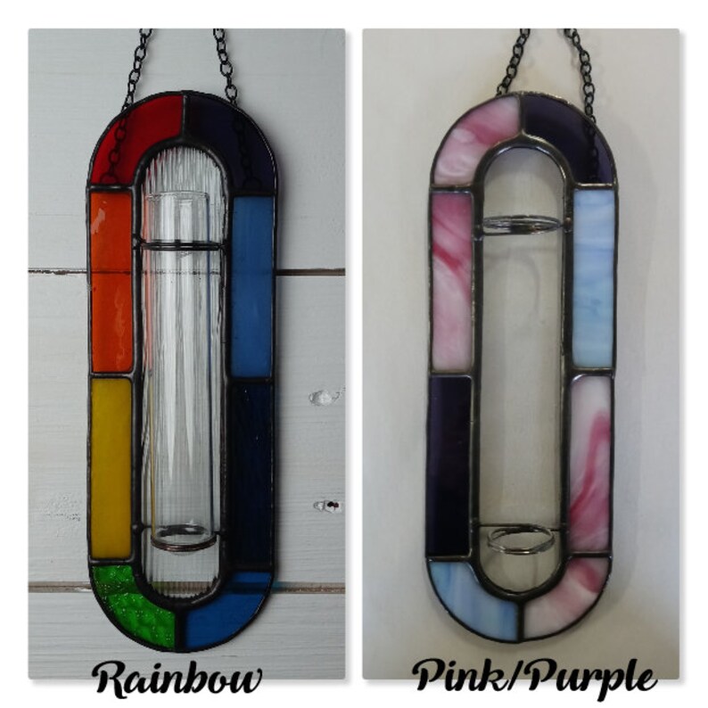 Hanging Stained Glass Plant Propagation/reed Diffuser - Etsy