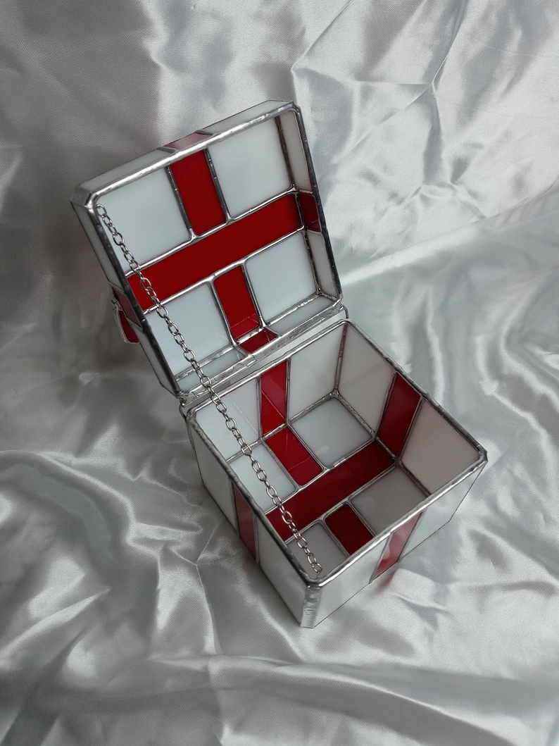 Present Stained Glass Trinket Box - Etsy