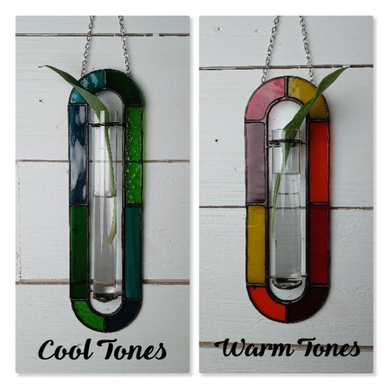 Hanging Stained Glass Plant Propagation/reed Diffuser - Etsy