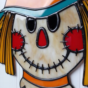 Scarecrow Stained Glass Suncatcher - Etsy