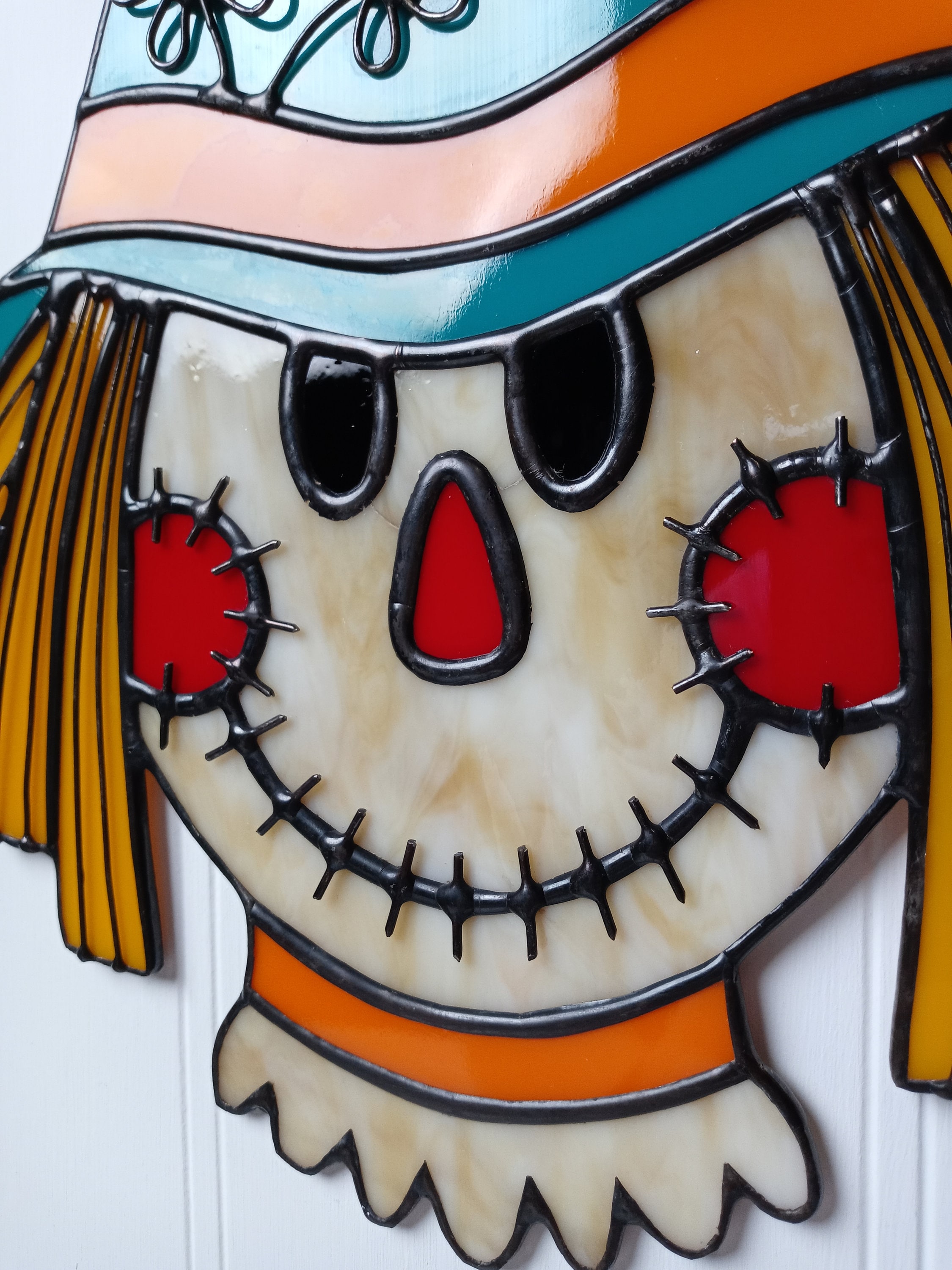 Scarecrow Stained Glass Suncatcher - Etsy